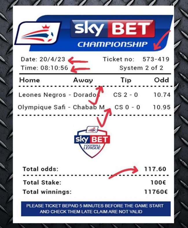 Fixed ticket games: Correct score fixed / HT FT FIXED GAMES - Time to Win